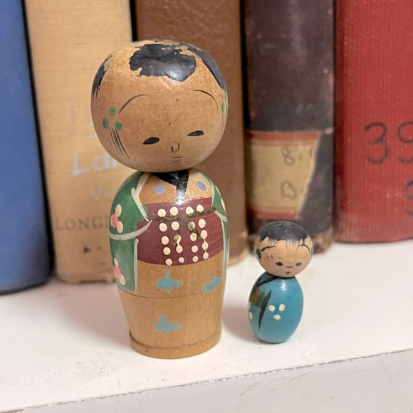 Vintage | Accents | Vtg Vintage Japanese Miniature Wooden Nesting Doll ...